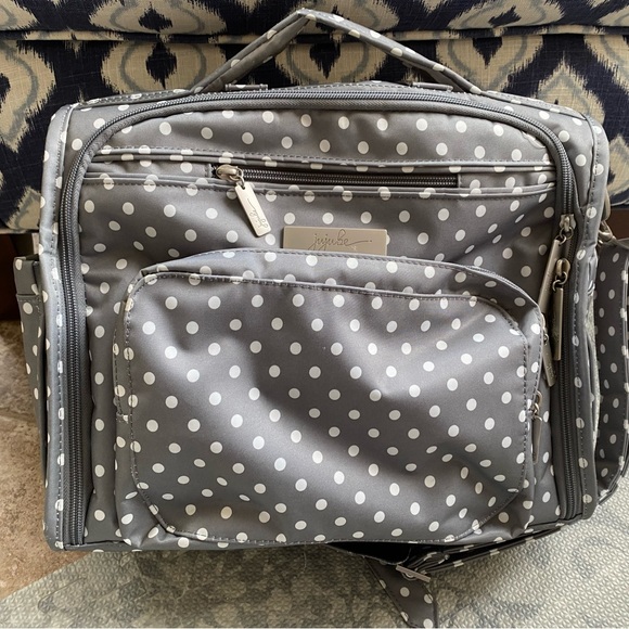 Ju-Ju-Be | Bags | Ju Ju Be Bff Diaper Bag And Backpack Grey Polka Dots ...